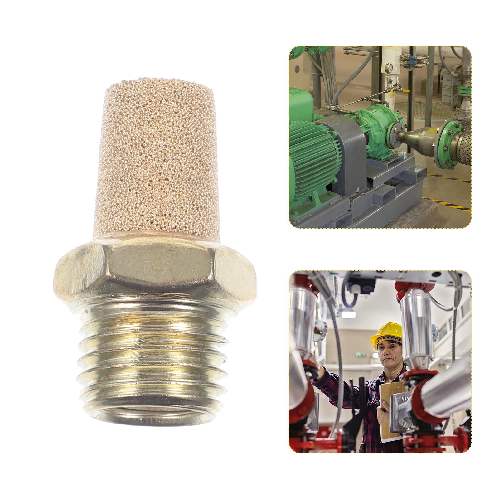 Uonlytech Golden Pneumatic Mufflers Easy Installation Noise Reduction ...