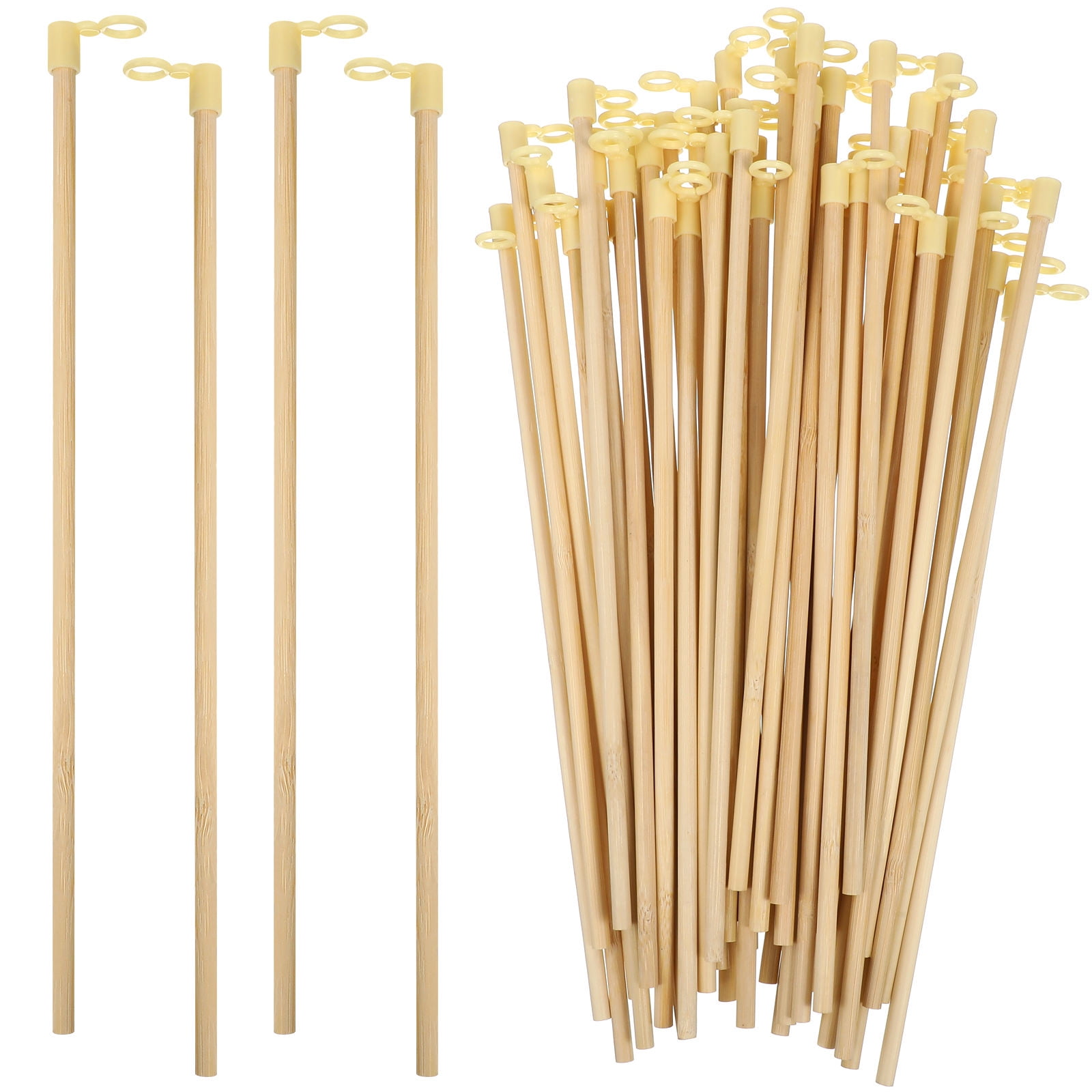 Uonlytech Bamboo Lantern Pole 100 Pcs for Small Craft Sticks 11x0.2x0 ...