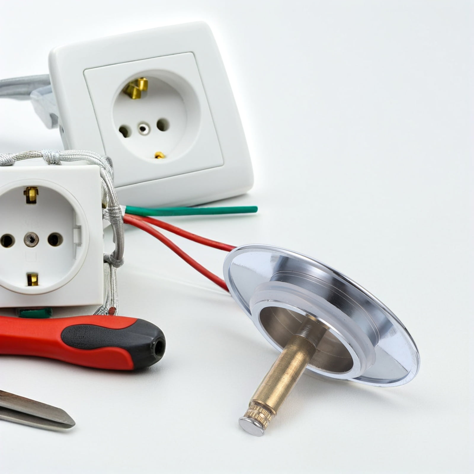 Uonlytech Bath Tub Plug Drain Stopper Bath Plug Copper Plastic Fast ...