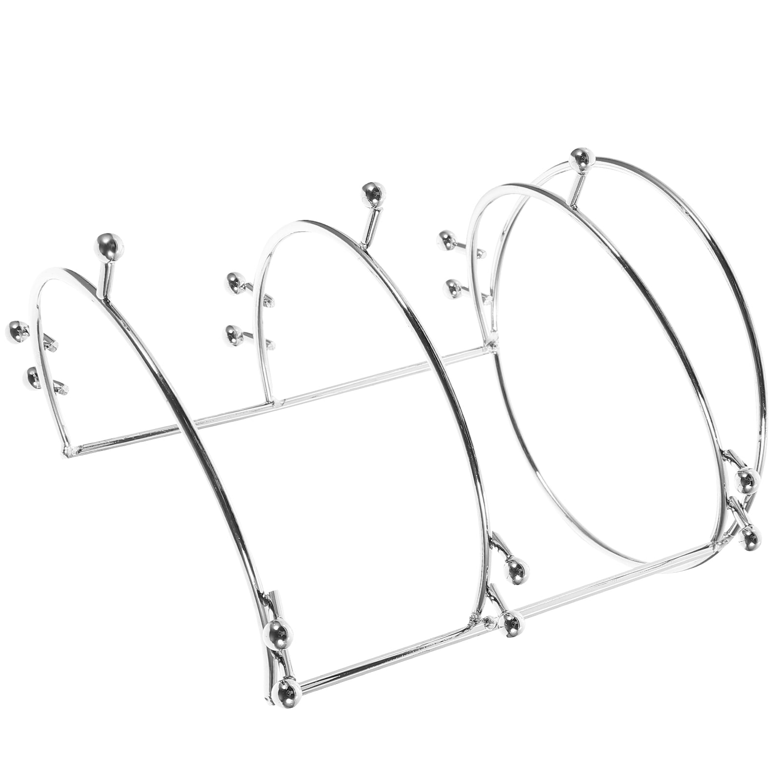 Uonlytech Three Layer Crown Storage Stand in Silver for Headpiece and ...