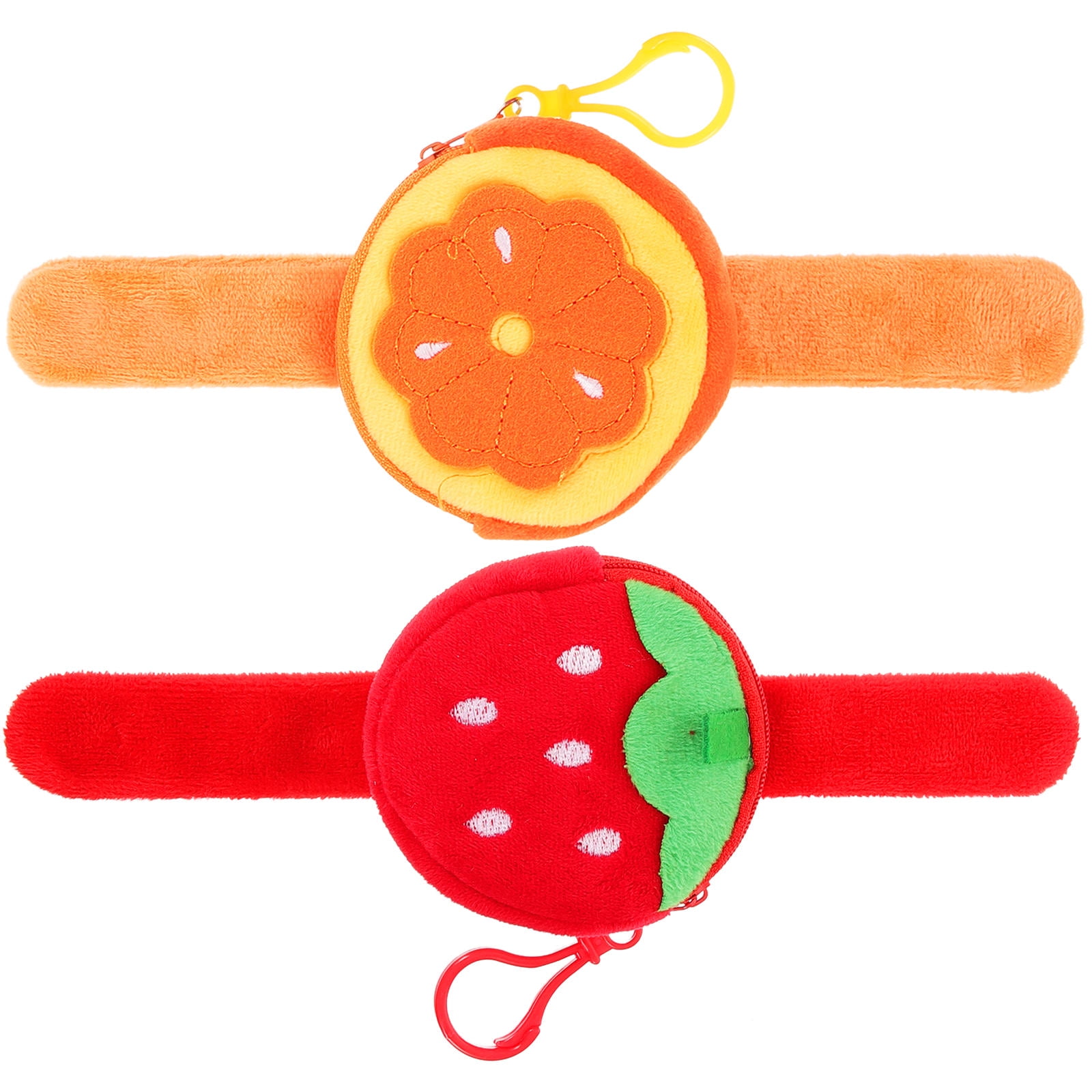 Uonlytech Plush Slap Bracelets Assorted Color 2Pcs 9.3x3.4in - Walmart.com