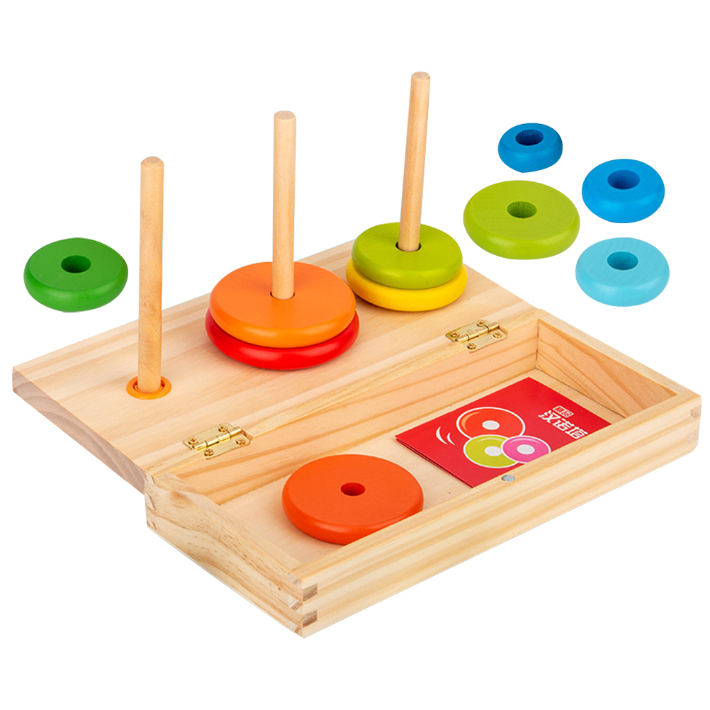 Uonlytech Funny Stacking Rings Rings Number Counting Toy Rainbow ...