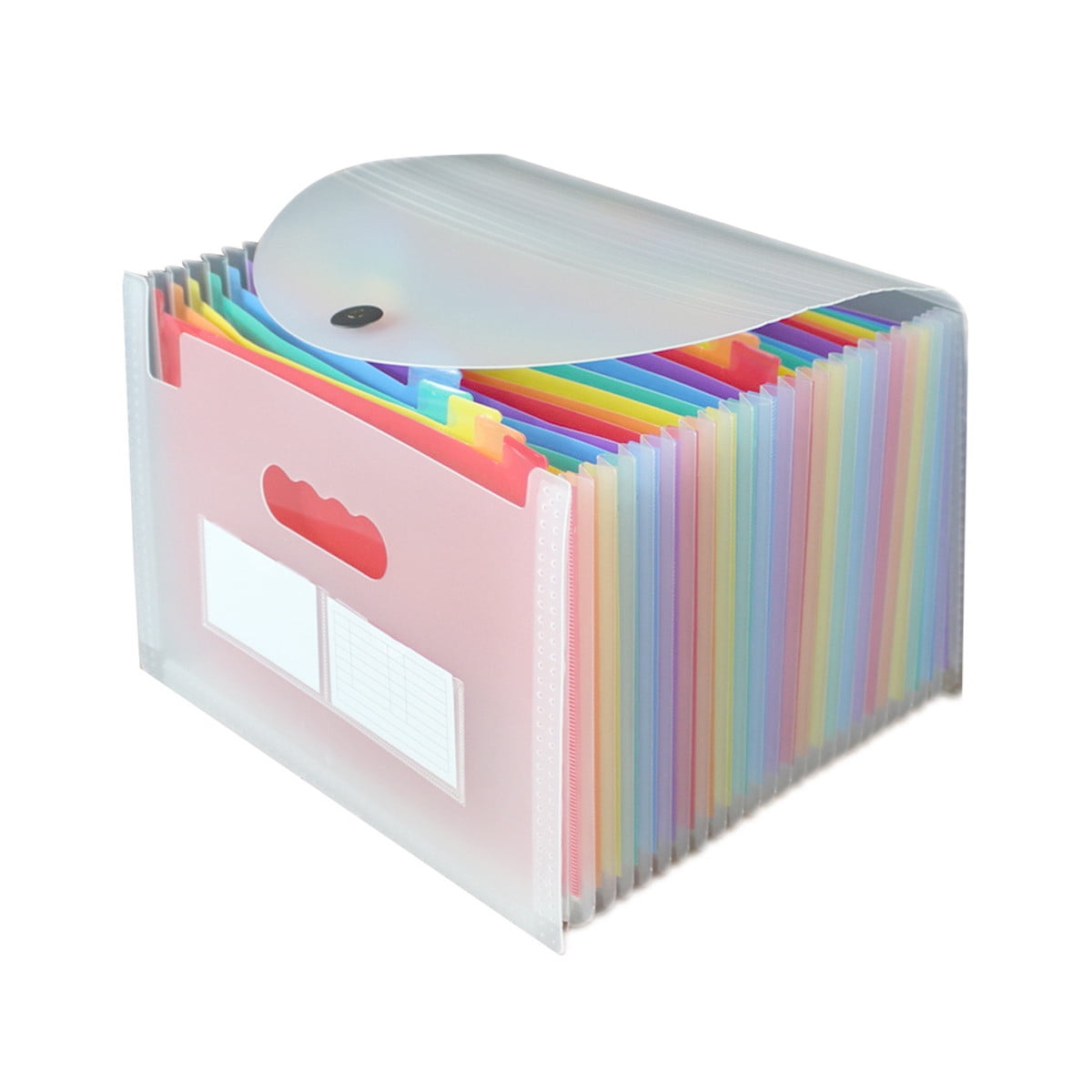 Uonlytech Stylish White Accordion Bill Folders, Plastic Pockets File ...