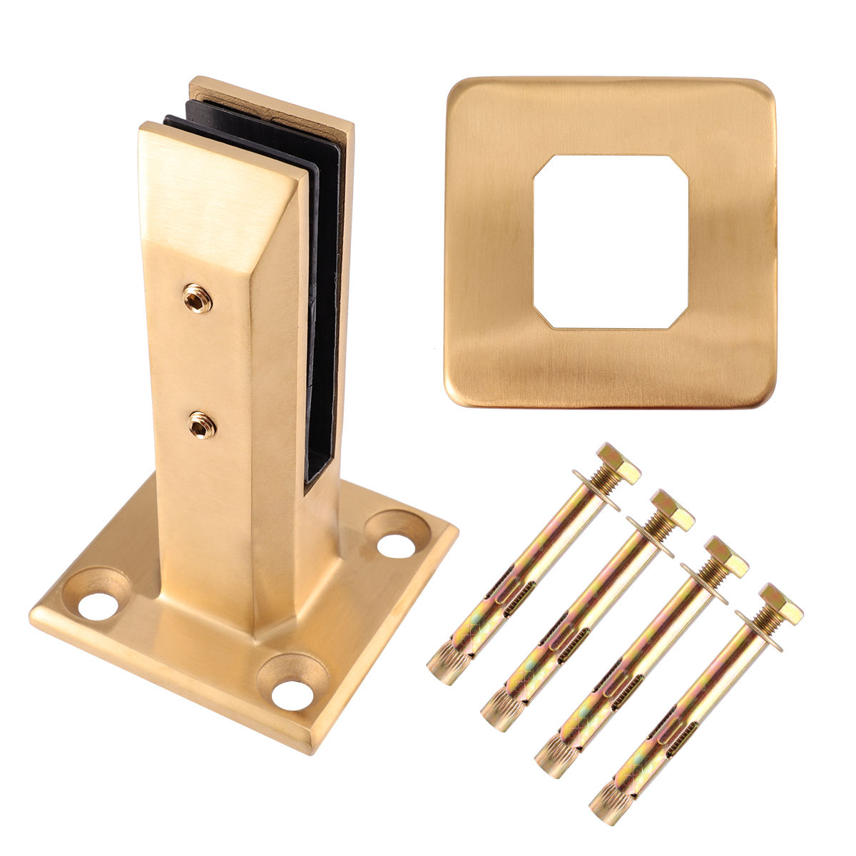 Uonlytech Bathroom Glass Clamp Steel Glass Holder Stainless Steel ...