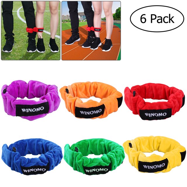 Uonlytech WINOMO 6pcs 3 Legged Race Bands Elastic Tie Rope Straps for ...
