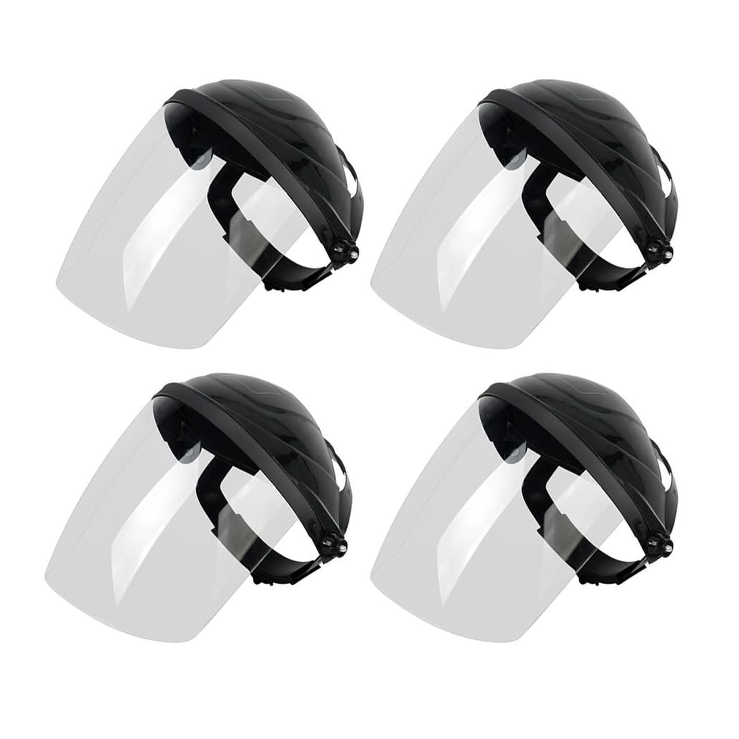 Uooglle 4 Pack Full Face Shield, Clear Safety Mask for Grinding ...