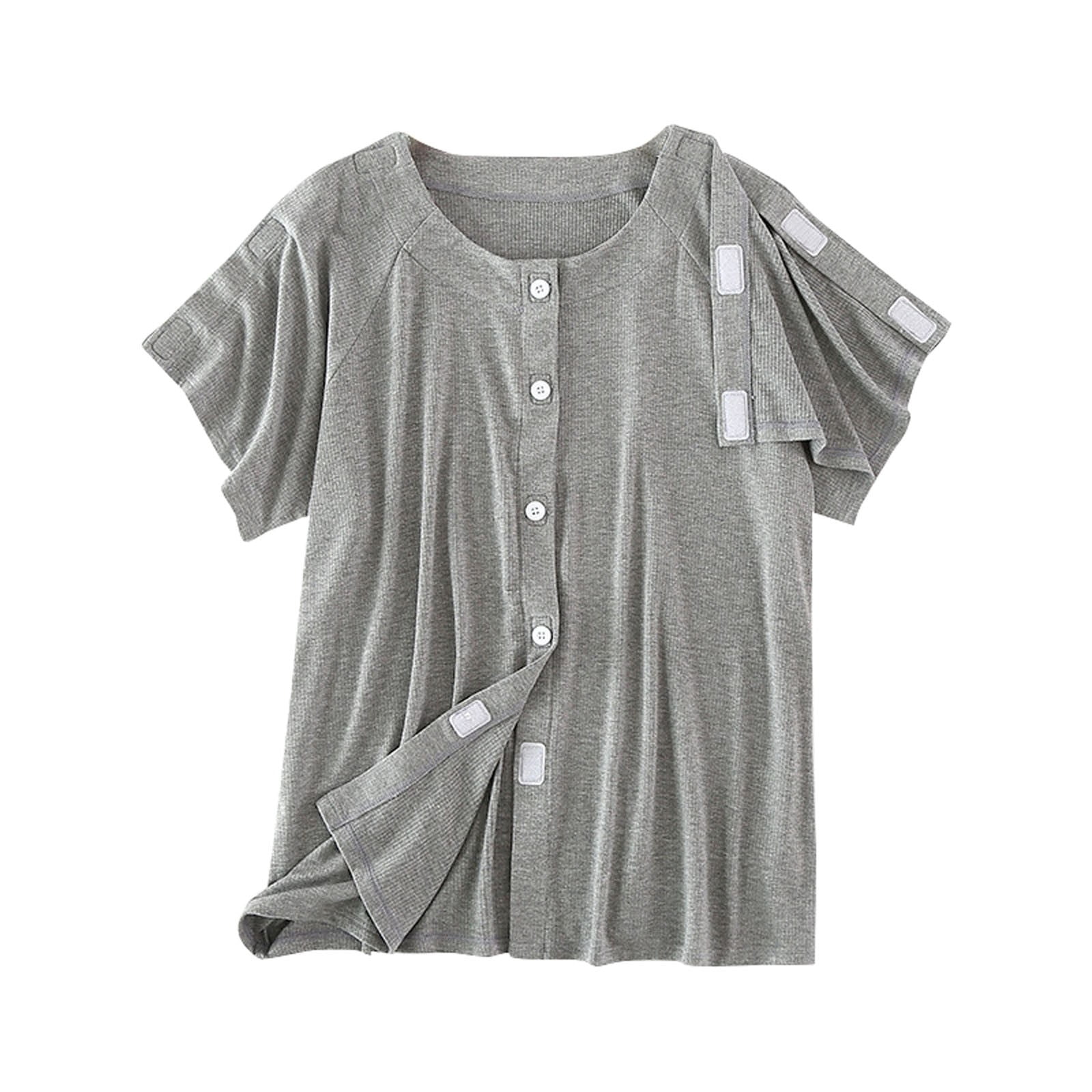 Uooqdmx Adaptive Clothing for Seniors, Disability Clothing with Fully ...