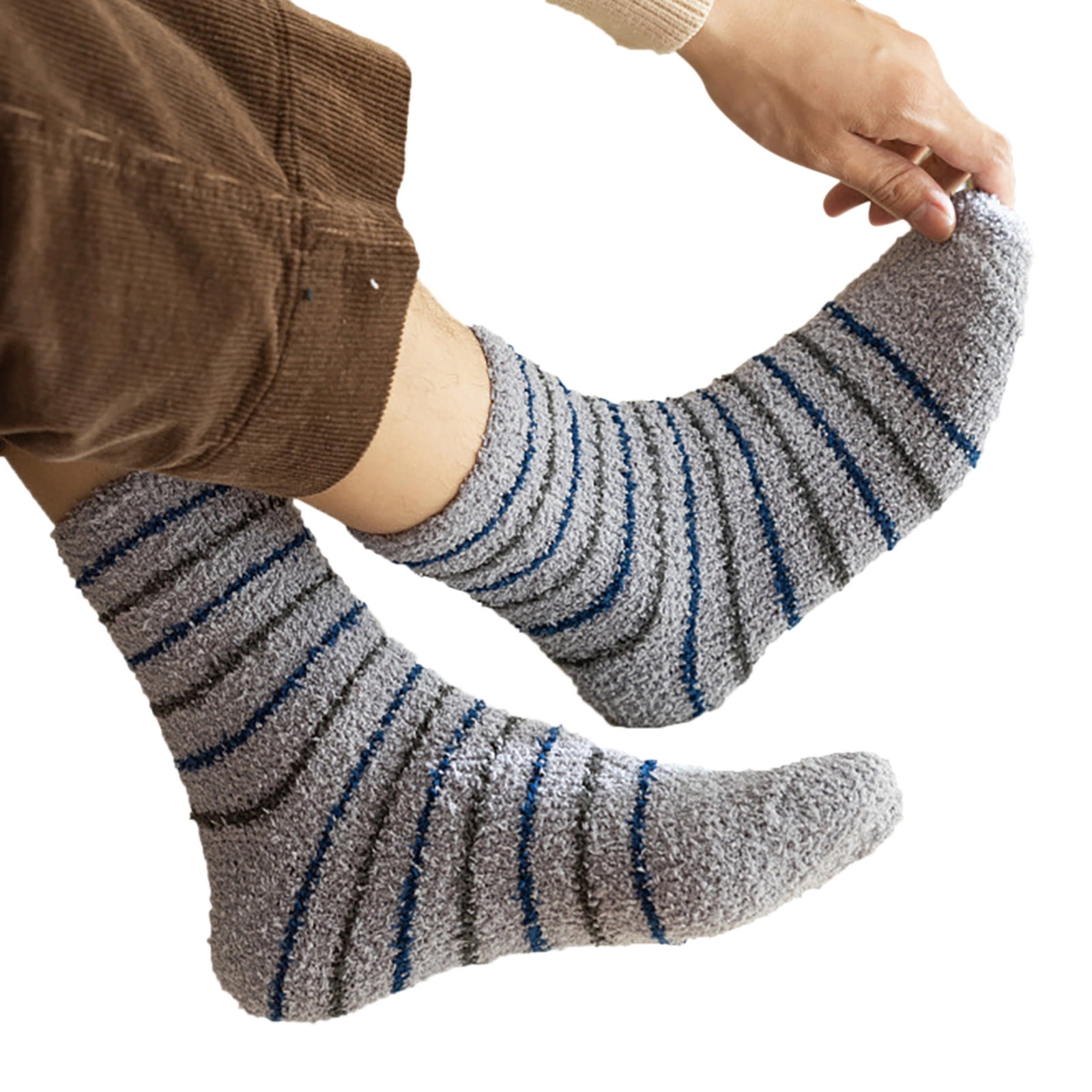 Uooqdmx Fuzzy Socks Men, Sleeping Socks, Winter Socks for Men, Fleece ...