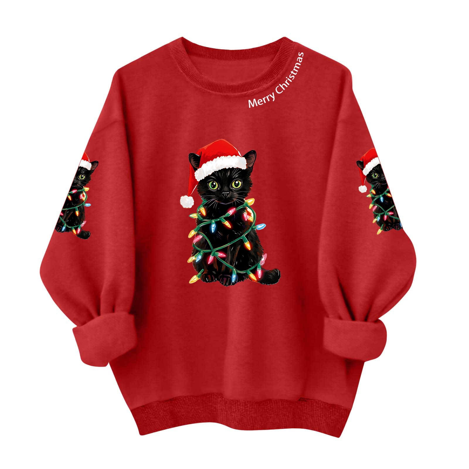 Uootdi Christmas Long Sleeve for Gift Women Matching Christmas Sweater ...