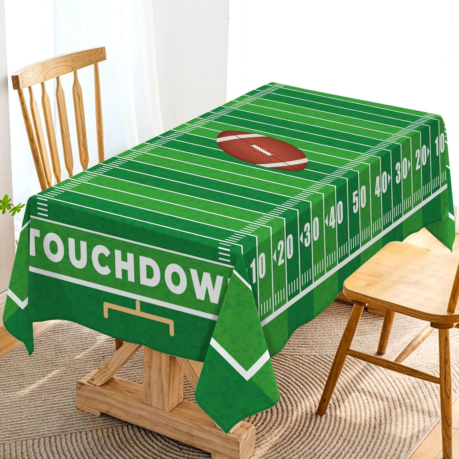 Uorbeay American Football Field Tablecloth Game Time Touchdown Sport ...