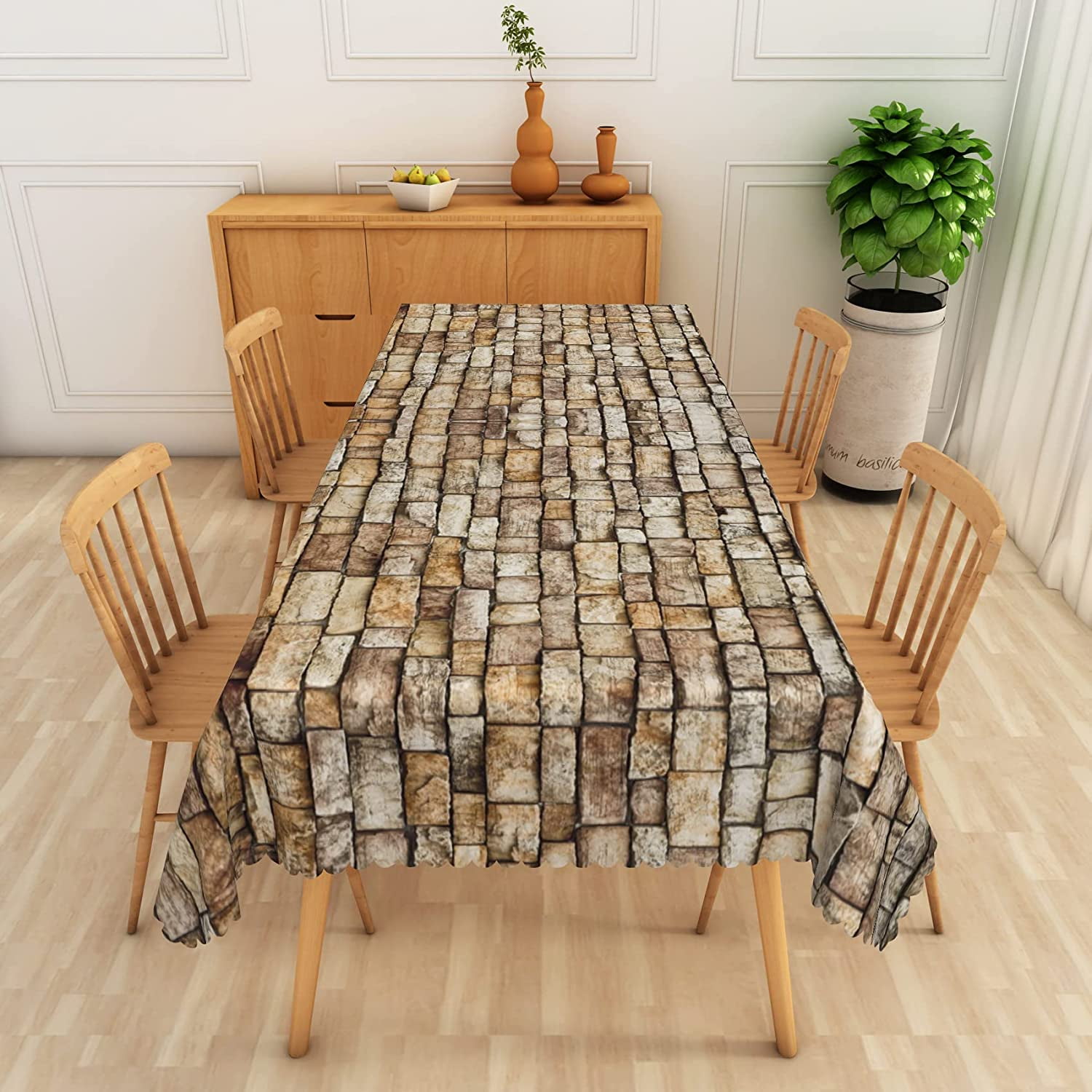 Uorbeay Rustic Rooster Tablecloth Rectangle Chicken Table Cloth ...