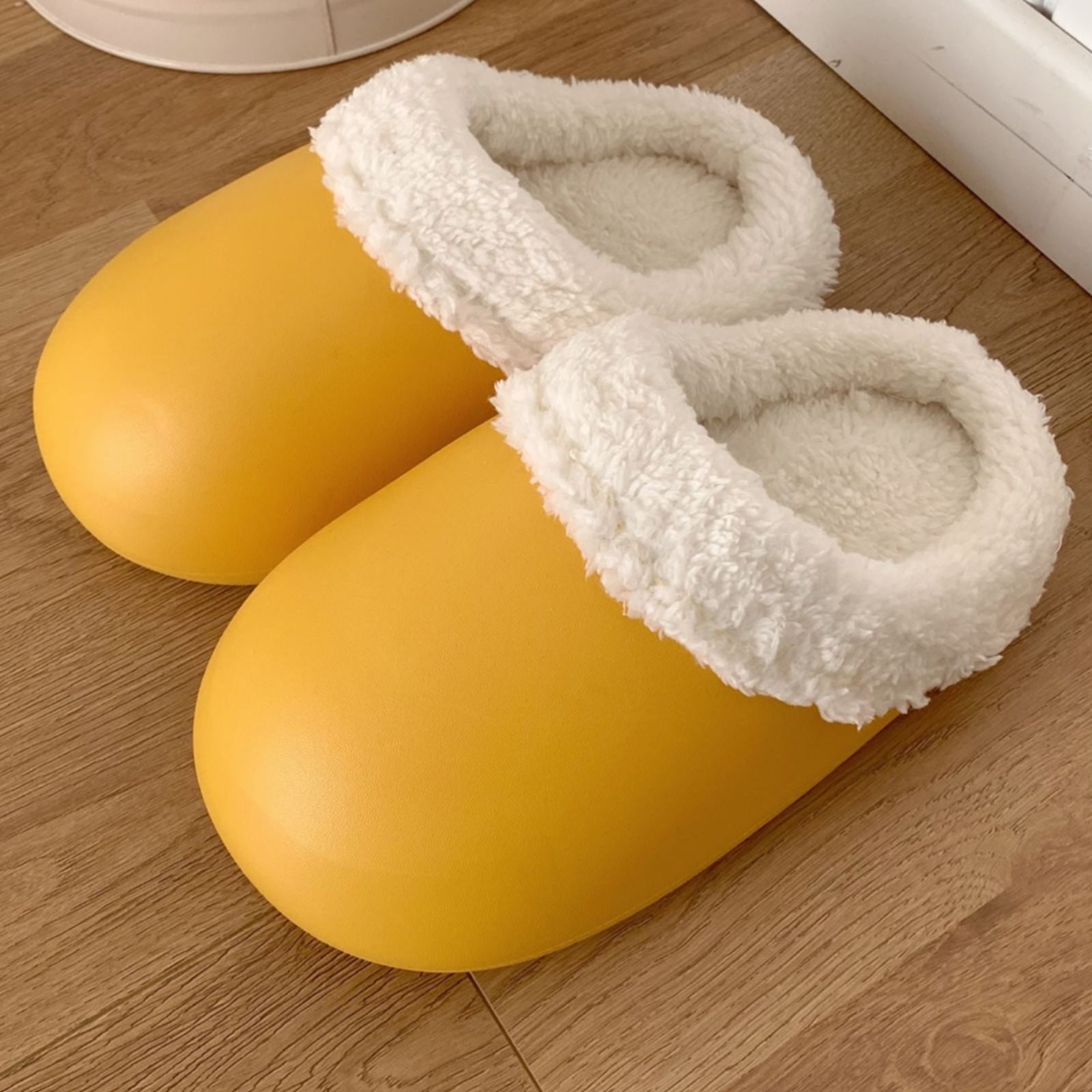 Uorcsa Slippers for Women Bedroom Winter Indoor Single Color Water ...