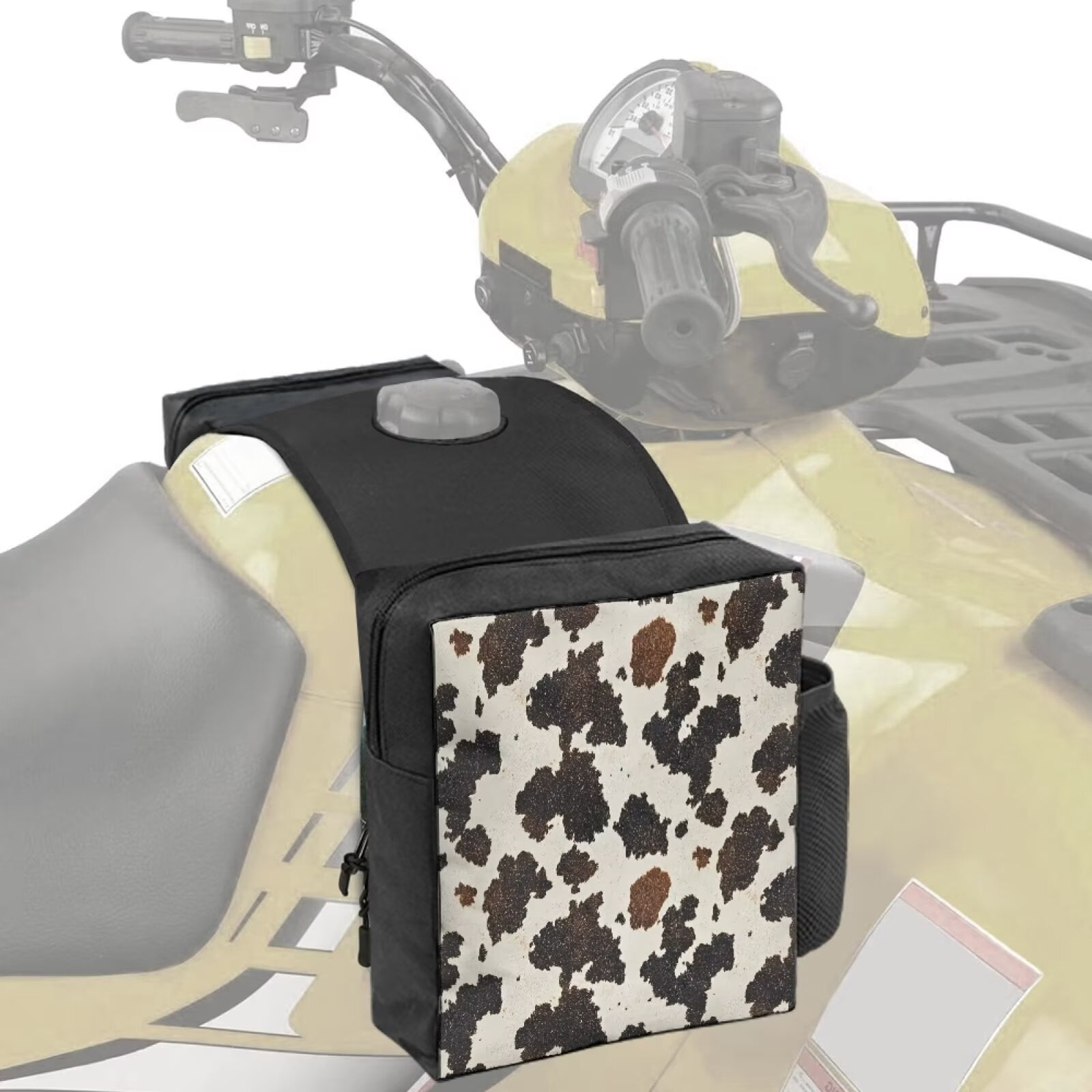 Uorisanigo ATV Tank Bag Cow Print ATV Saddle Bag Pouch Oil Bags ...