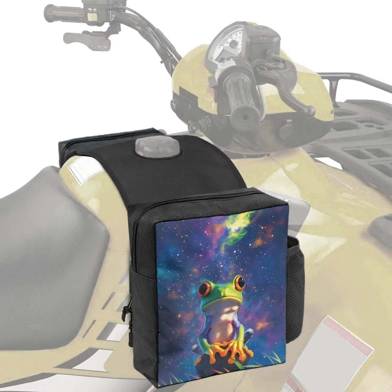 Uorisanigo ATV Tank Bag, Motorcycle Dual Pocket ATV Saddle Storage ...