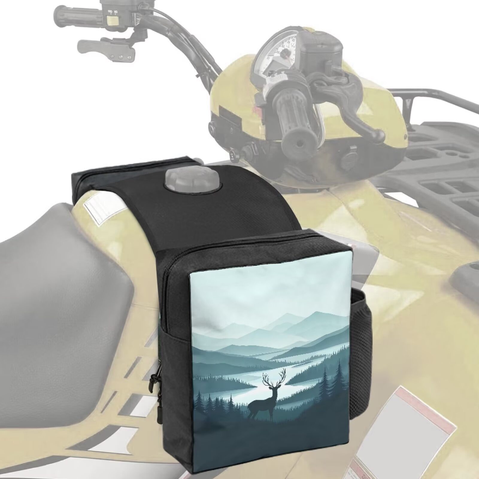 Uorisanigo ATV Tank Bag Saddle Bag Snowmobiles Motorcycles Oil Tank ...