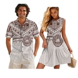 Uorisanigo American Polynesia Couple Matching Outfit Husban and Wife ...