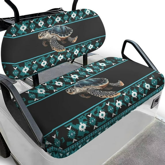 Uorisanigo Aztec Sea Turtle Golf Cart Seat Cover Replacement Cushion ...