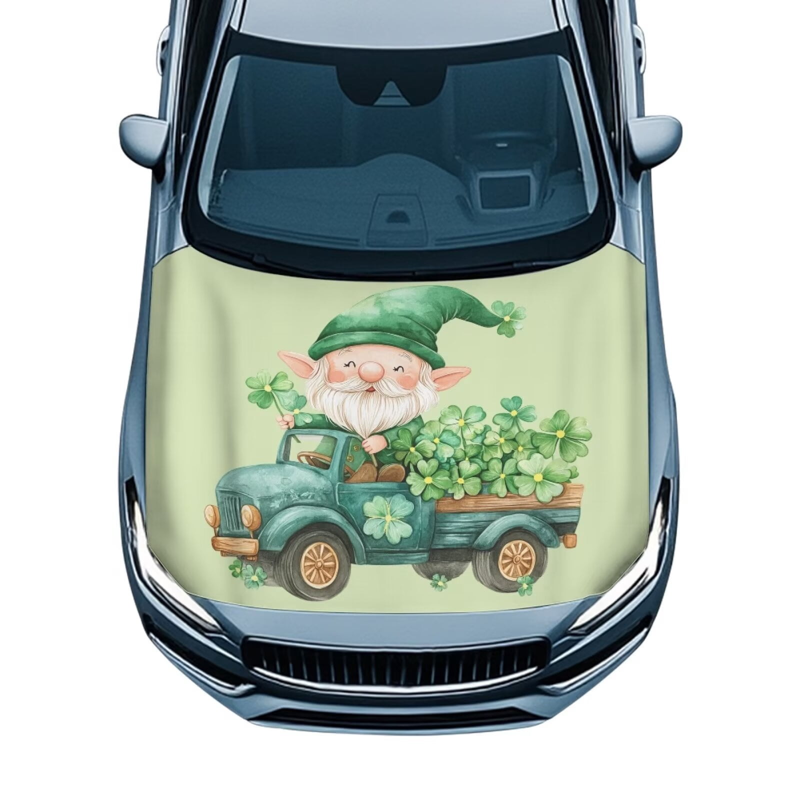 Uorisanigo Car Cover Clover Green Hat Dwarf Portable Hood Wrap Blanket ...