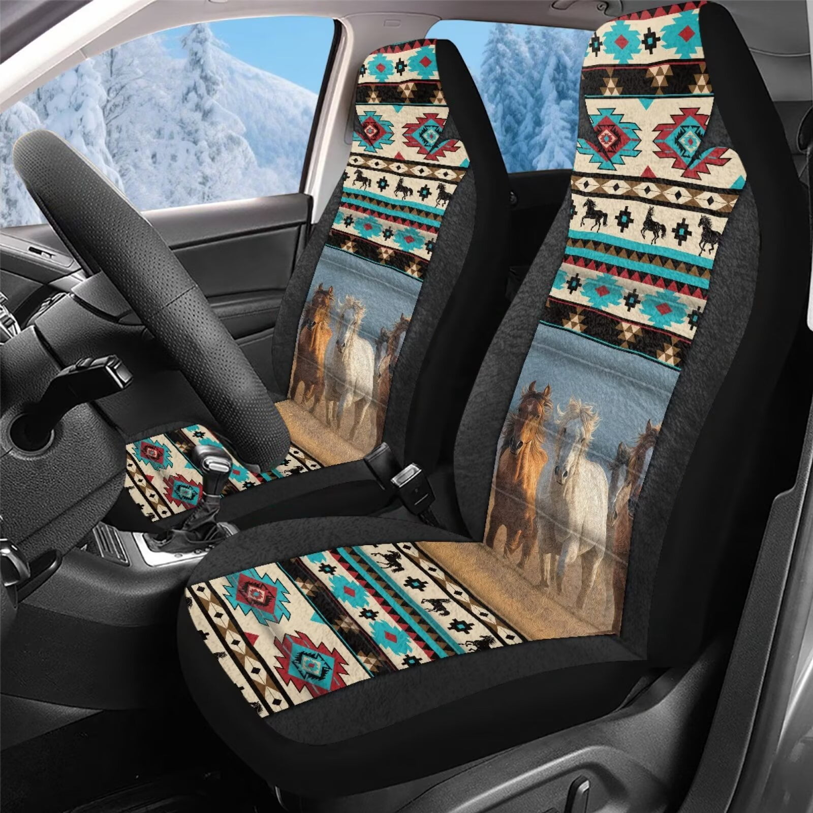Uorisanigo Car Seat Cover Front for Cars, Soft Plush Southwestern Aztec ...