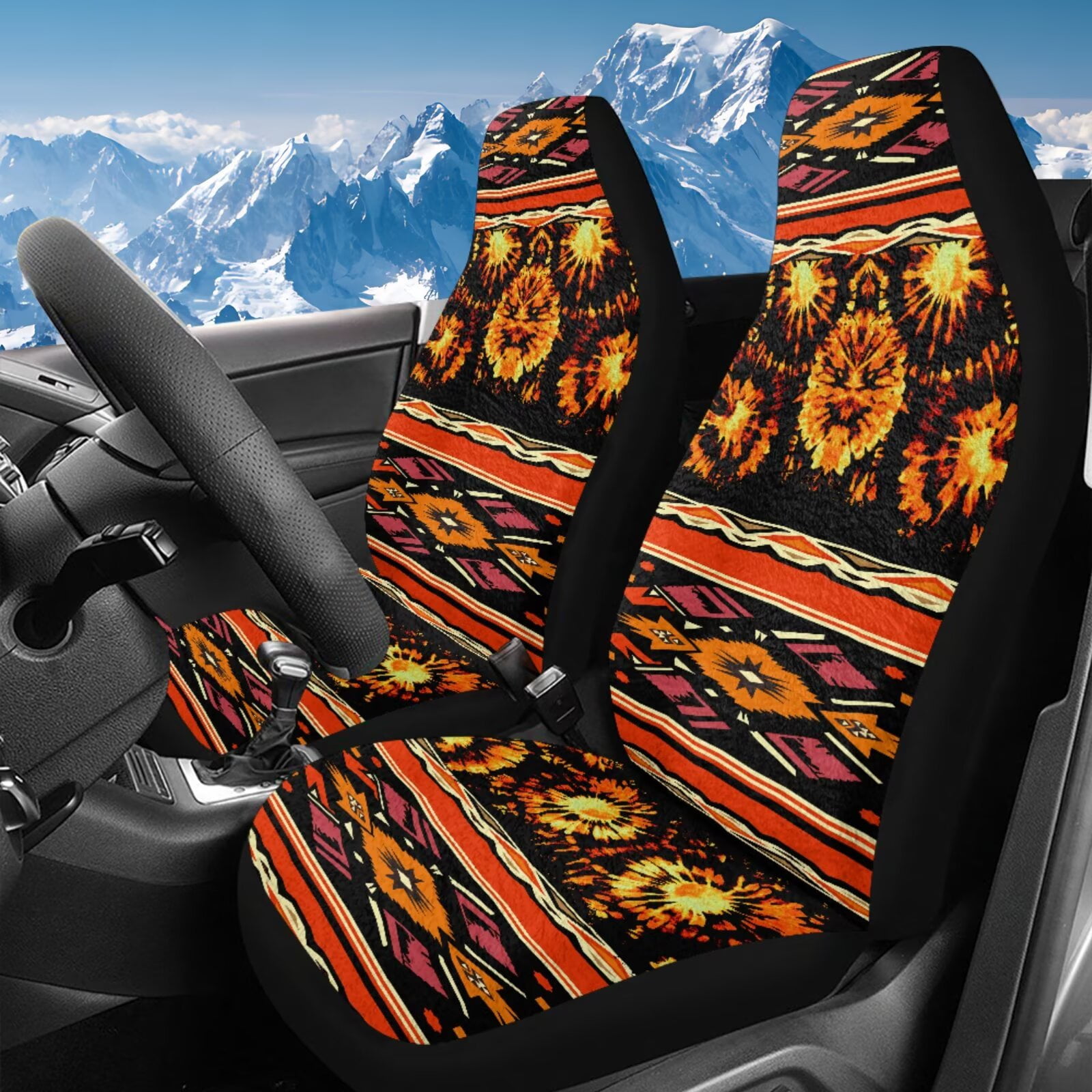 Uorisanigo Car Seat Cover, High Back Auto Front Seat Covers Set of 2 ...