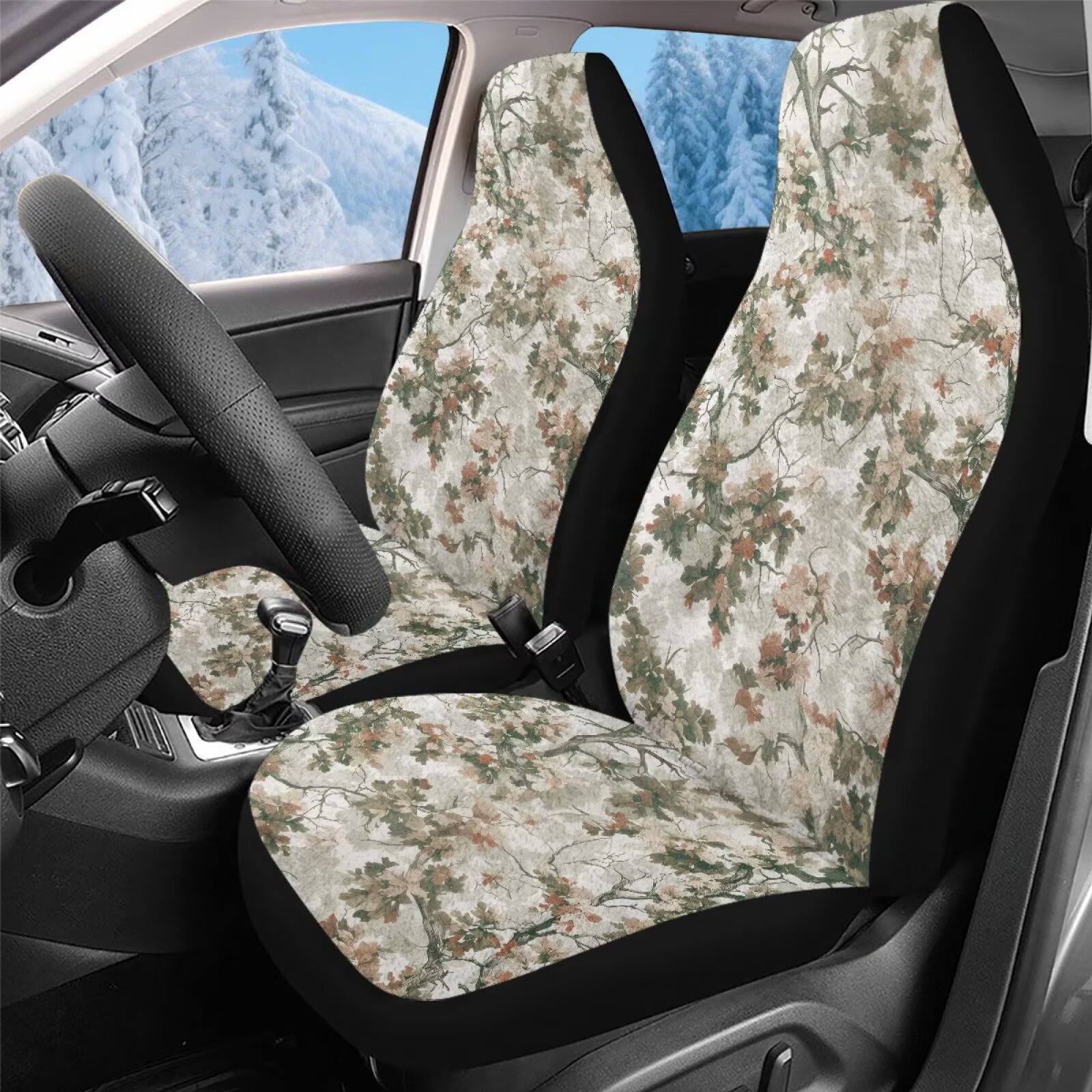 Uorisanigo Car Seat Covers 2 Front Set, Easy-Install Summer & Winter ...