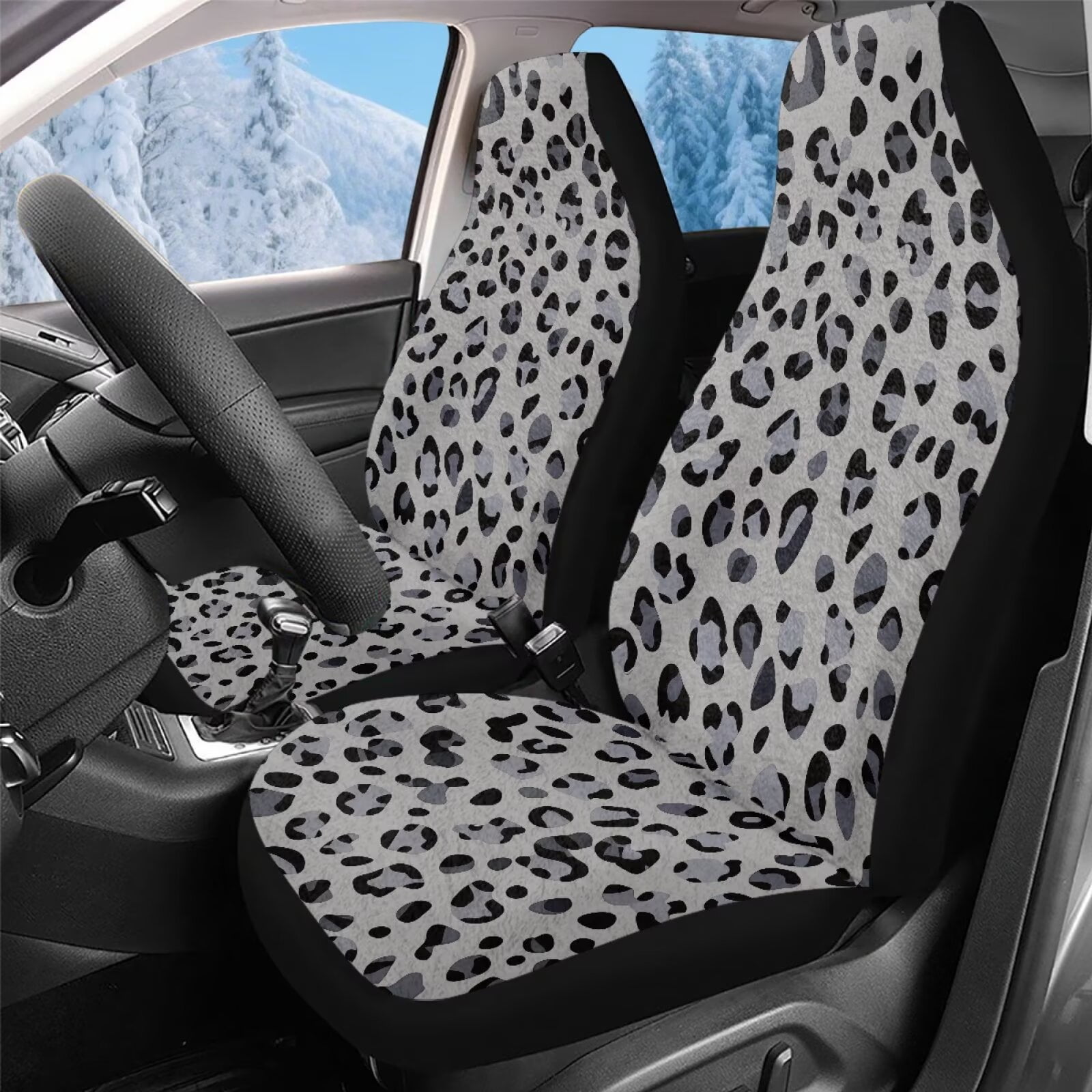 Uorisanigo Car Seat Covers Front Seats High-Back Seat Cushion Gray ...