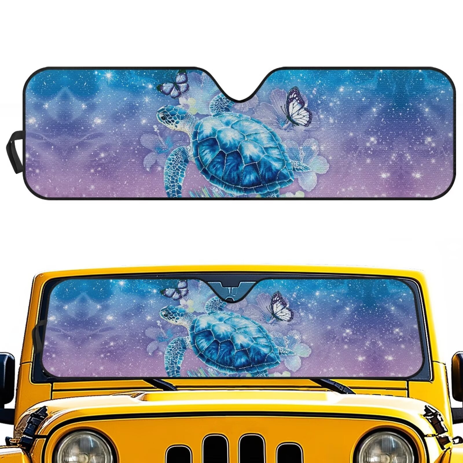 Uorisanigo Front Windshield Sunshade Fit for Jeep Wrangler JK JKU JL ...