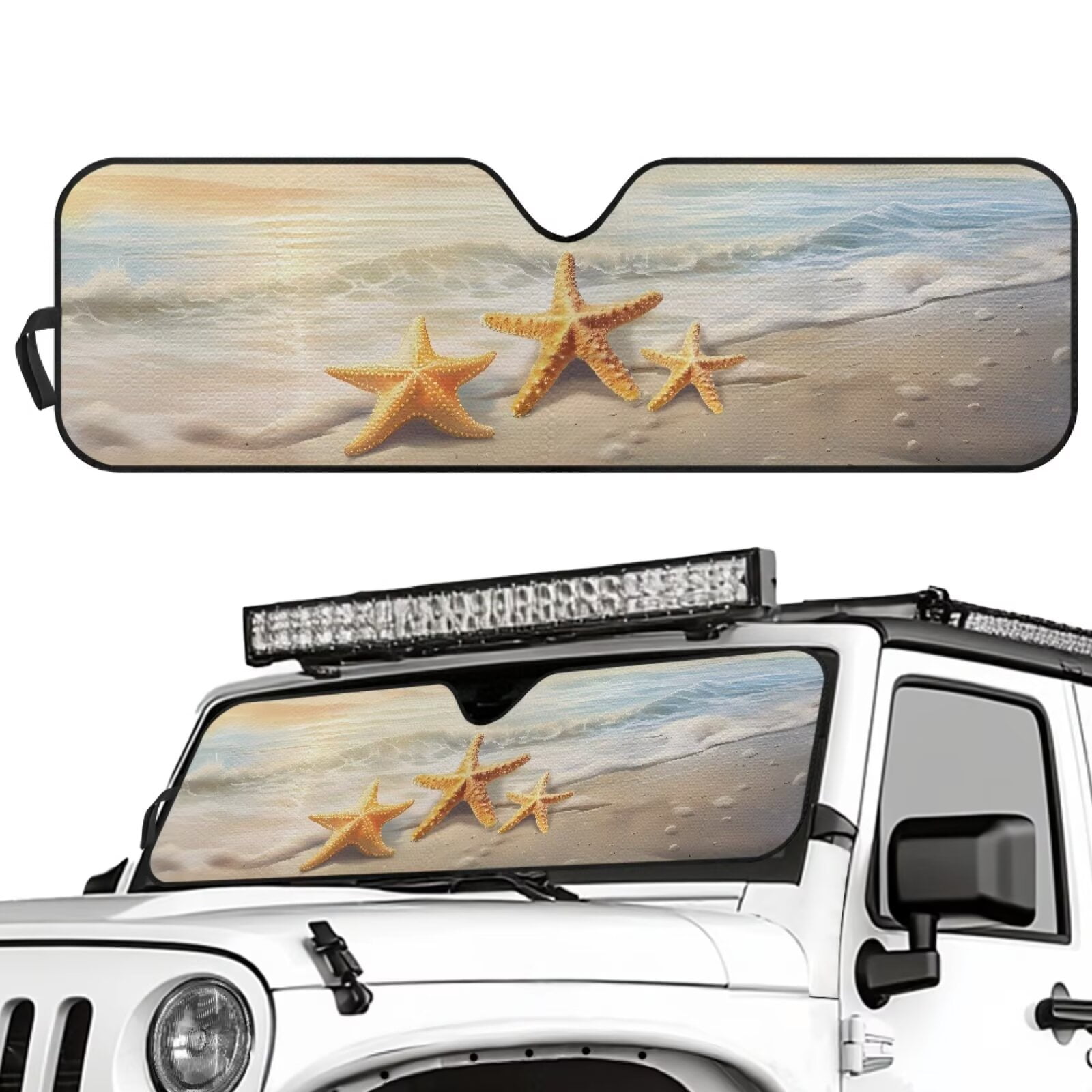 Uorisanigo Front Windshield Sunshade for Jeep TJ JK Anti UV Rays ...