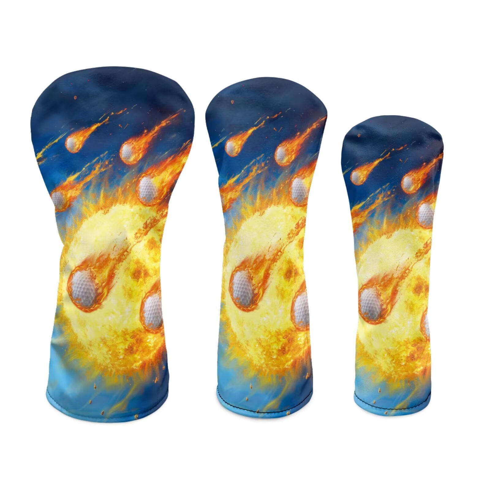 Uorisanigo Golf Club Head Covers for Driver, Fairway Woods and Hybrids ...