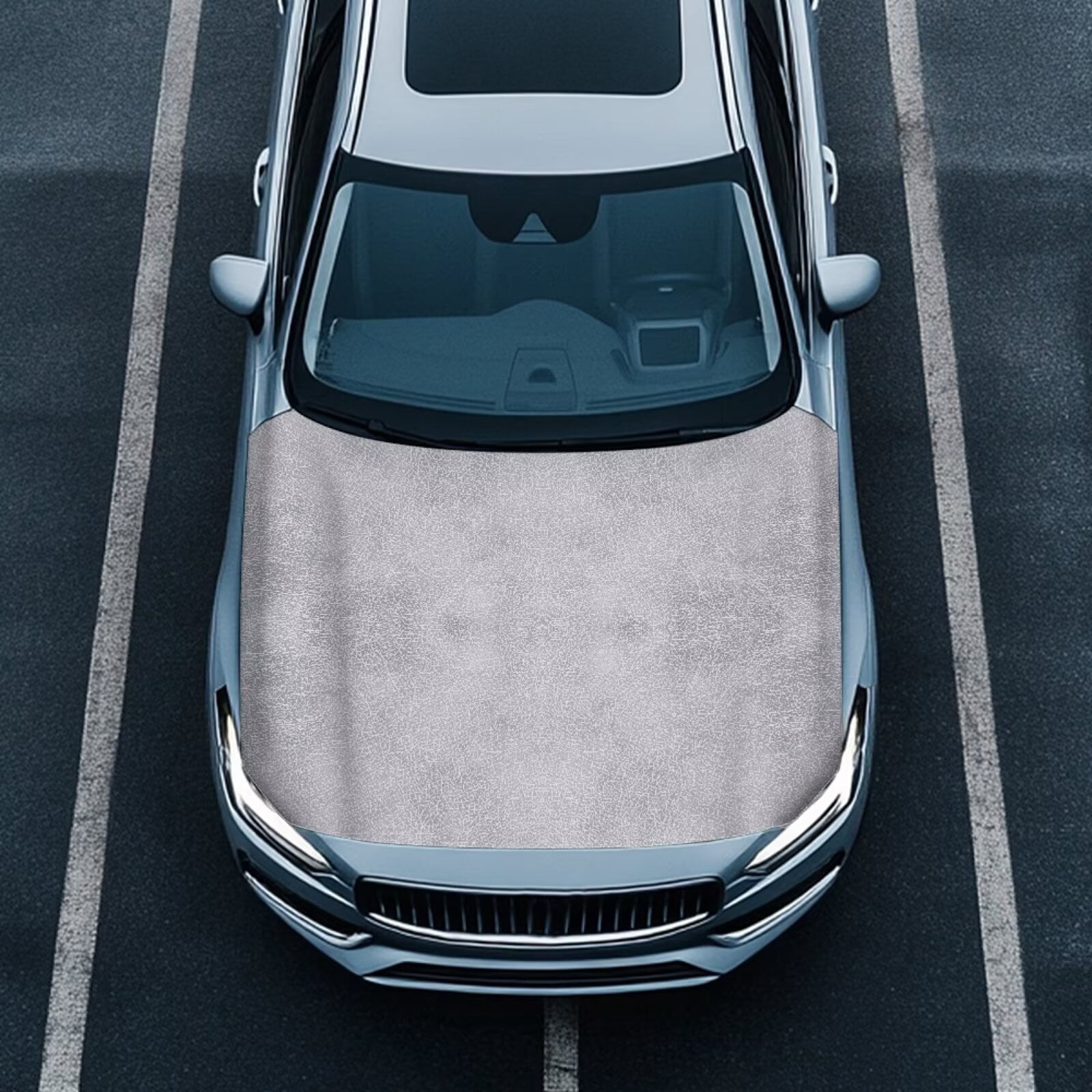 Uorisanigo Gray Car Hood Cover Hood Covers for Cars SUV Sedan Heat ...