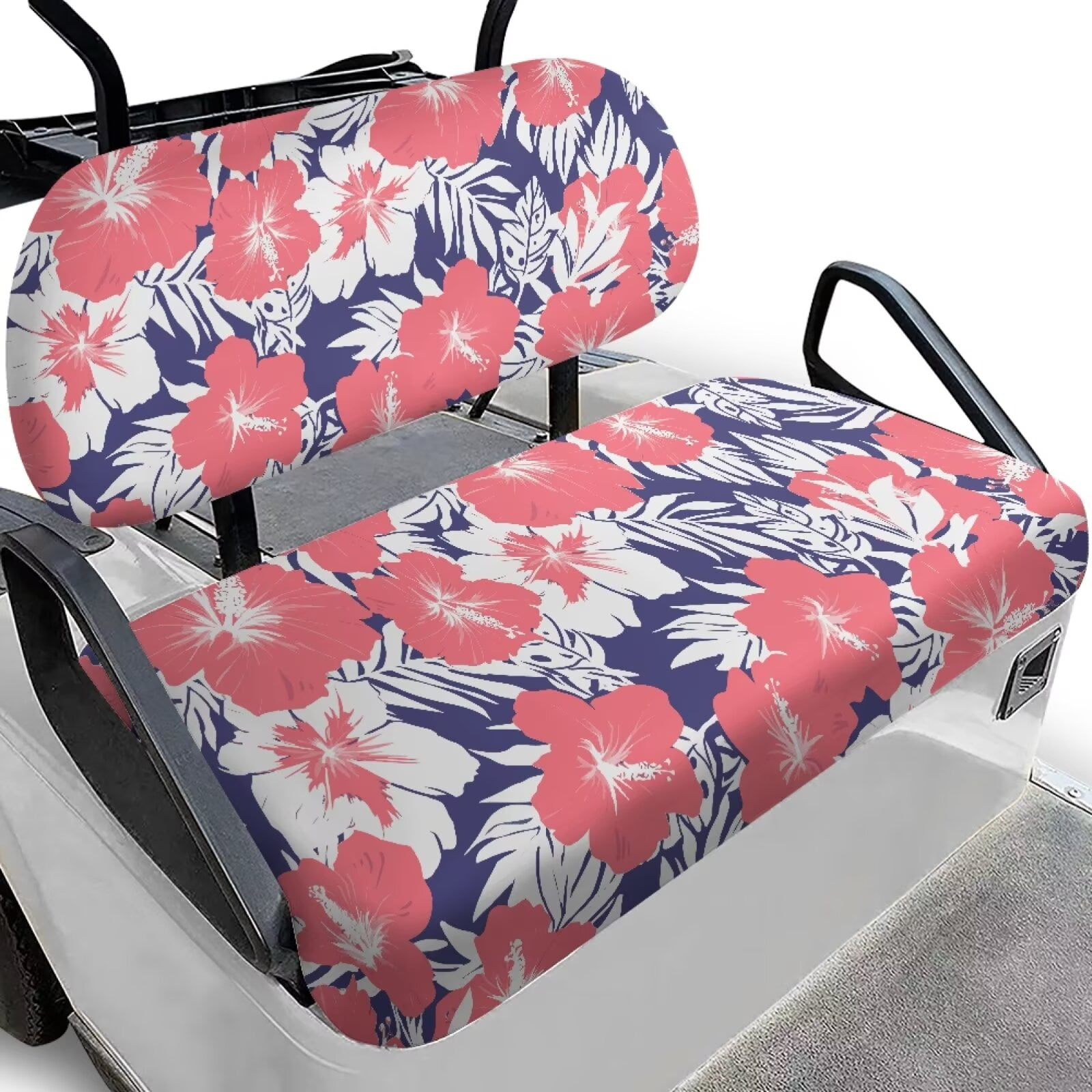 Uorisanigo Hawaiian Hibiscus Flower Golf Cart Seat Covers Durable Front ...