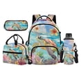 Uorisanigo Hawaiian Turtle Kids Backpack Set of 4 with Insulated Lunch ...