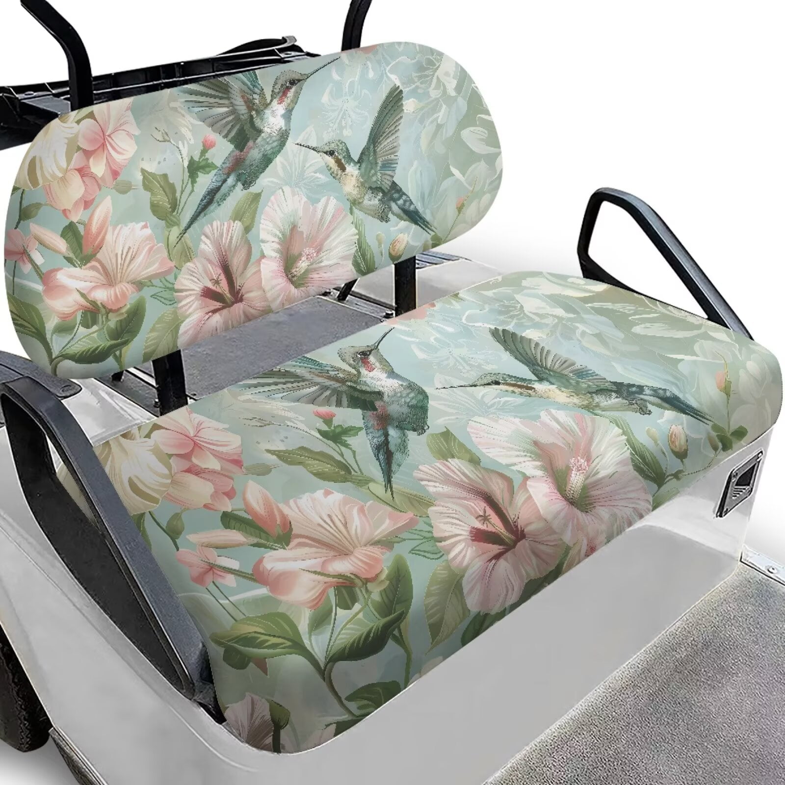Uorisanigo Hummingbird Flower Golf Cart Seat Covers Soft Golf Cart Seat ...