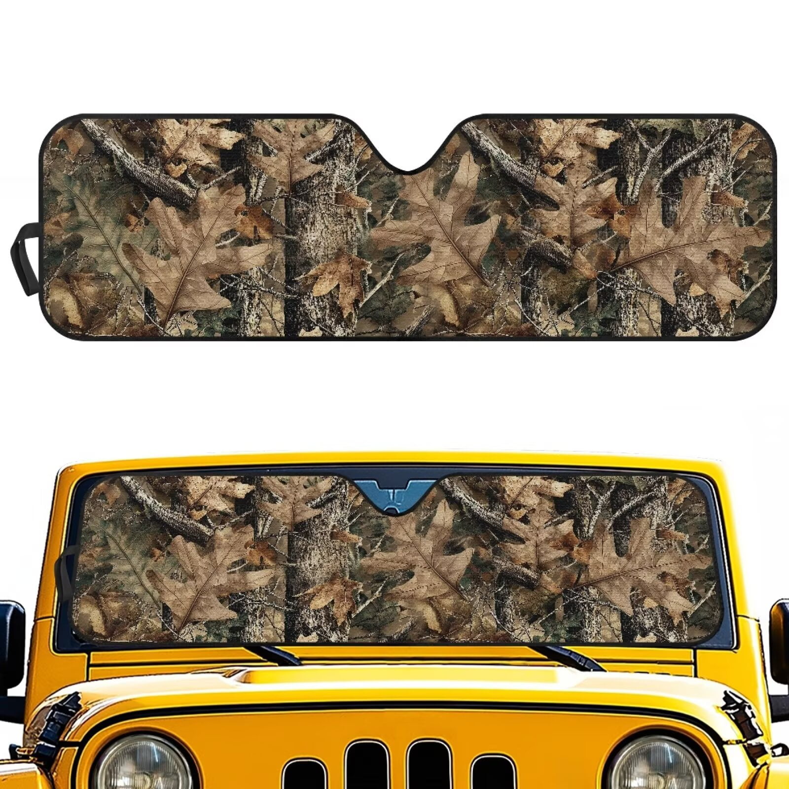 Uorisanigo Hunting Forest Windshield Sunshade Sun Shade Heat Shield Sun ...