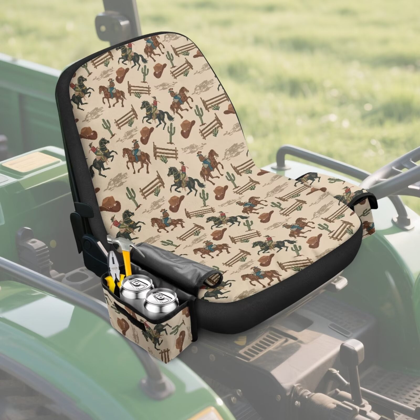 Uorisanigo Lawn Mower Seat Cover - Wear-Resistance Vintage Western ...
