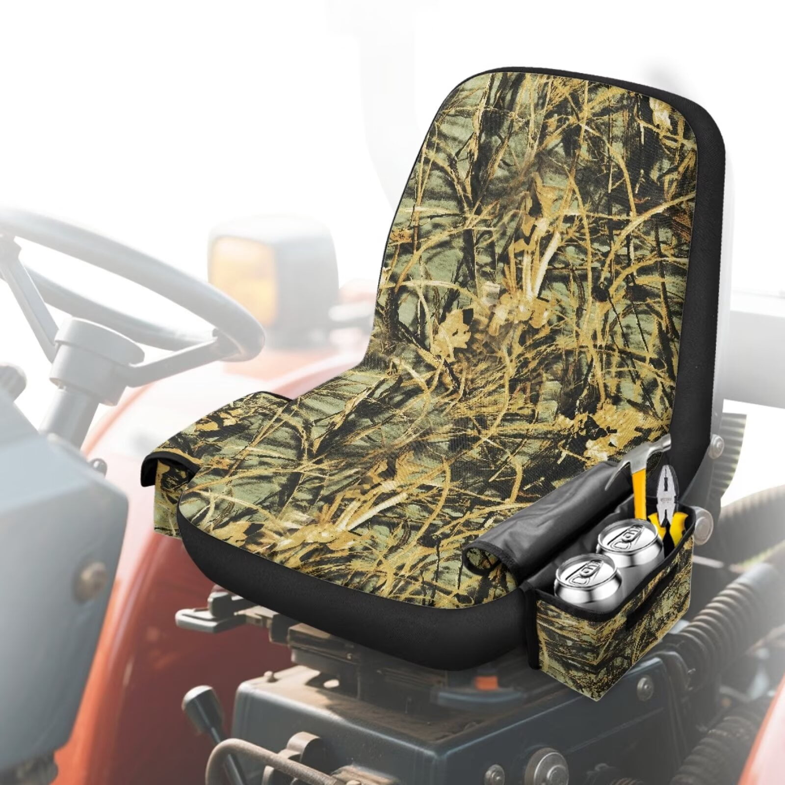 Uorisanigo Lawn Mower Seat Cover, Weatherproof Heavy Duty Green Dead ...