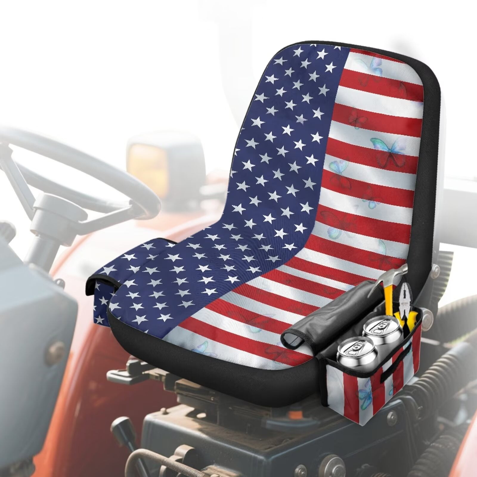 Uorisanigo Riding Lawn Mower Seat Cover – American Flag Print Tractor ...