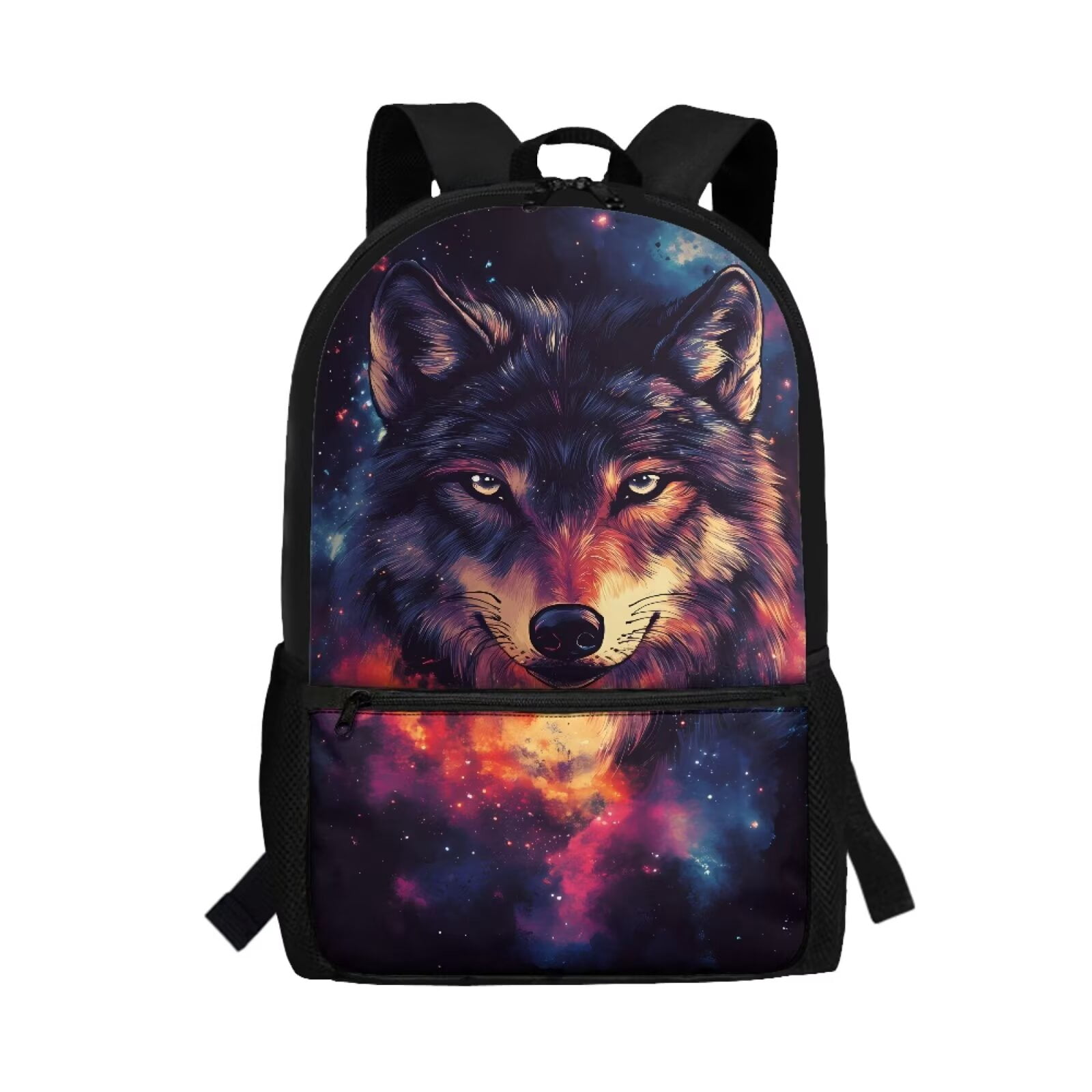 Uorisanigo School Backpack for Girls 10-12 Starry Wolf Large Capacity ...