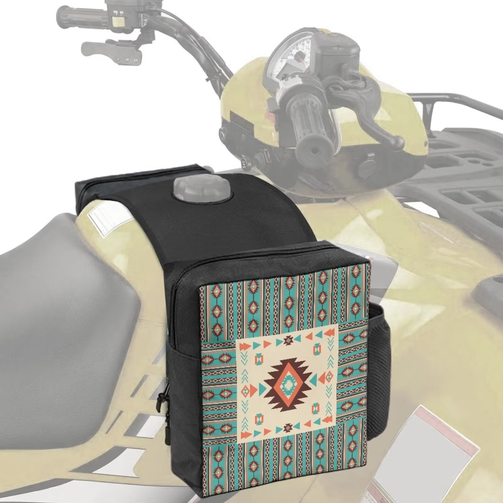 Uorisanigo Snowmobile ATV Tank Saddlebags with Bottle Holder Tribal ...