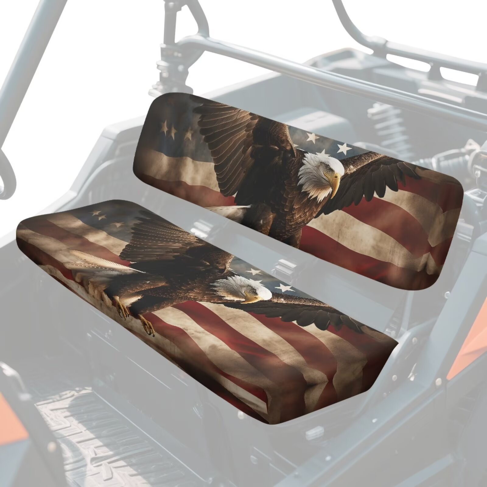 Uorisanigo UTV Seat Cover, Tear-Resistant Flying Eagle American Flag ...