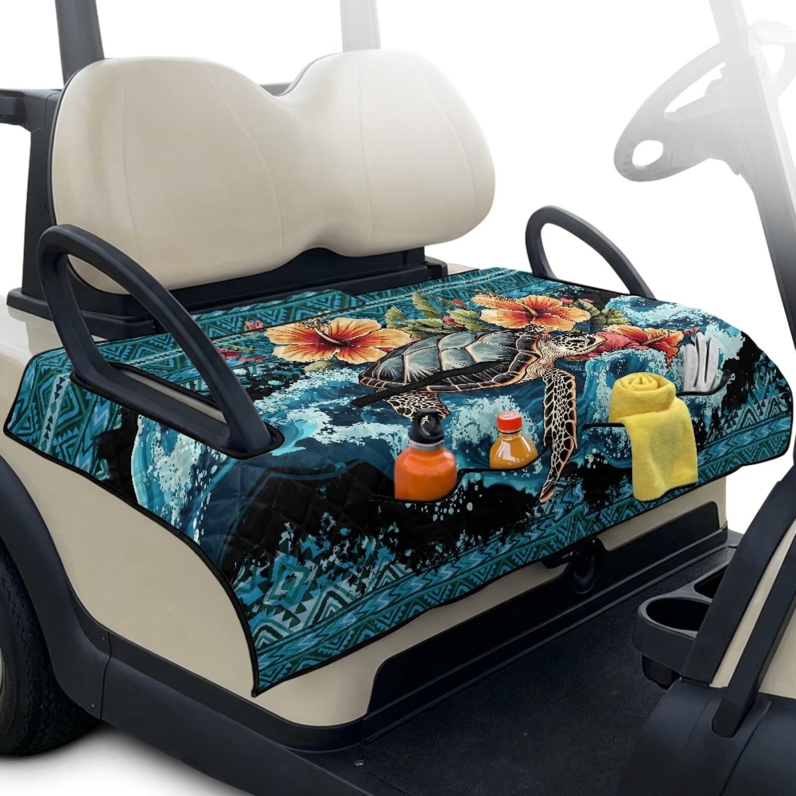 Uorisanigo Universal Golf Cart Seat Covers for Women Men Aztec Boho ...
