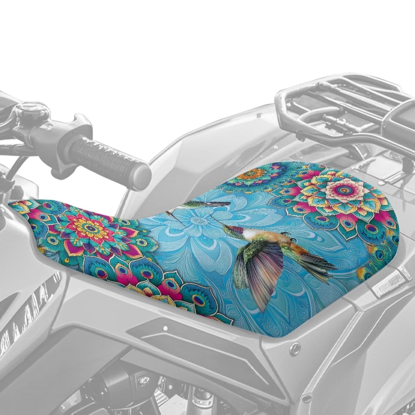 Uorisanigo Waterproof ATV Seat Cover Red Aztec Print Four Wheeler Seat ...