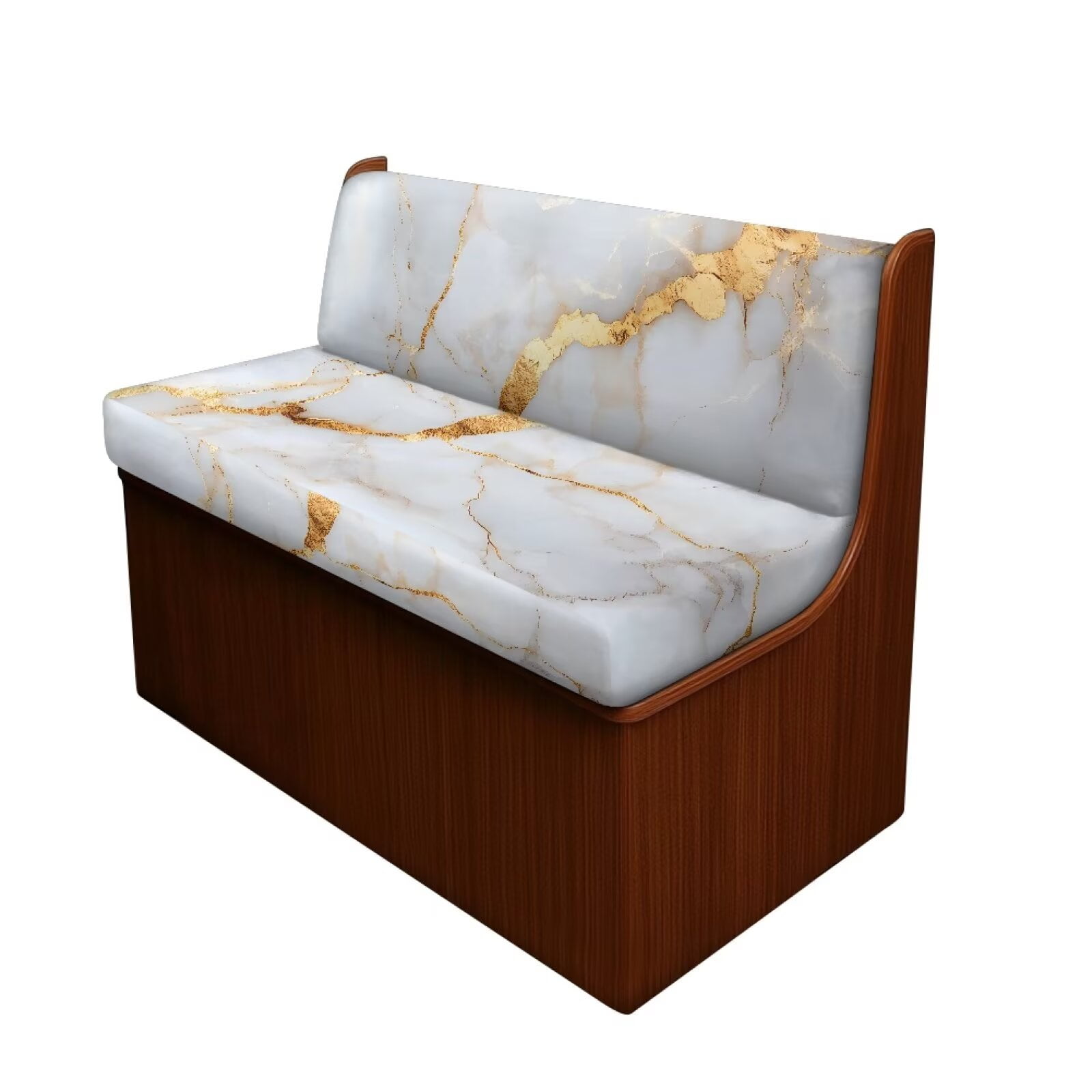 Uorisanigo White Gold Marble Rv Dinette Cushion Covers Stretch ...