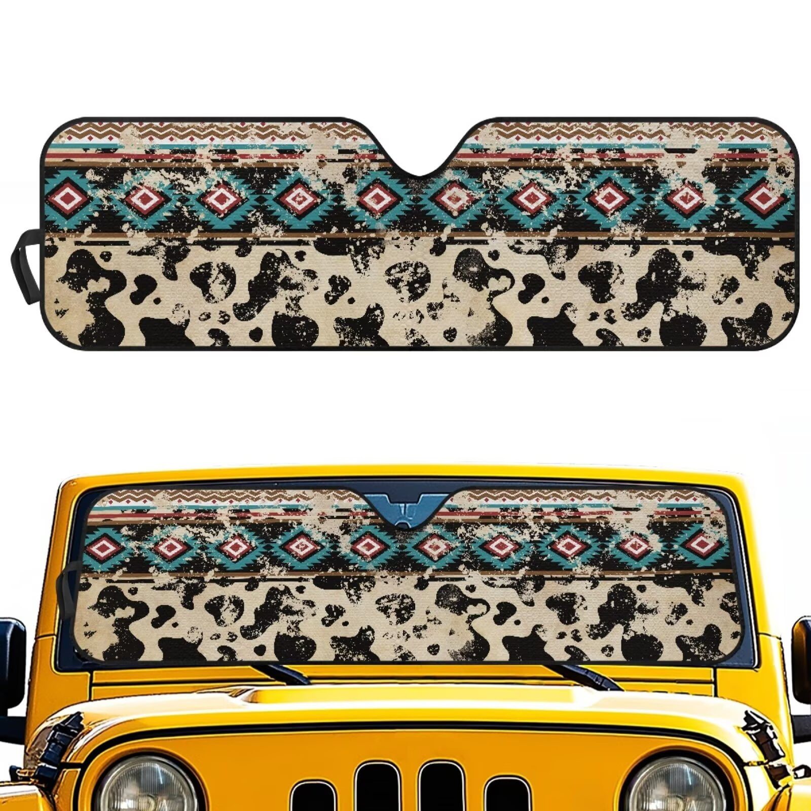 Uorisanigo Windshield Sun Shade for 2018-2024 2025 Jeep Wrangler JL ...