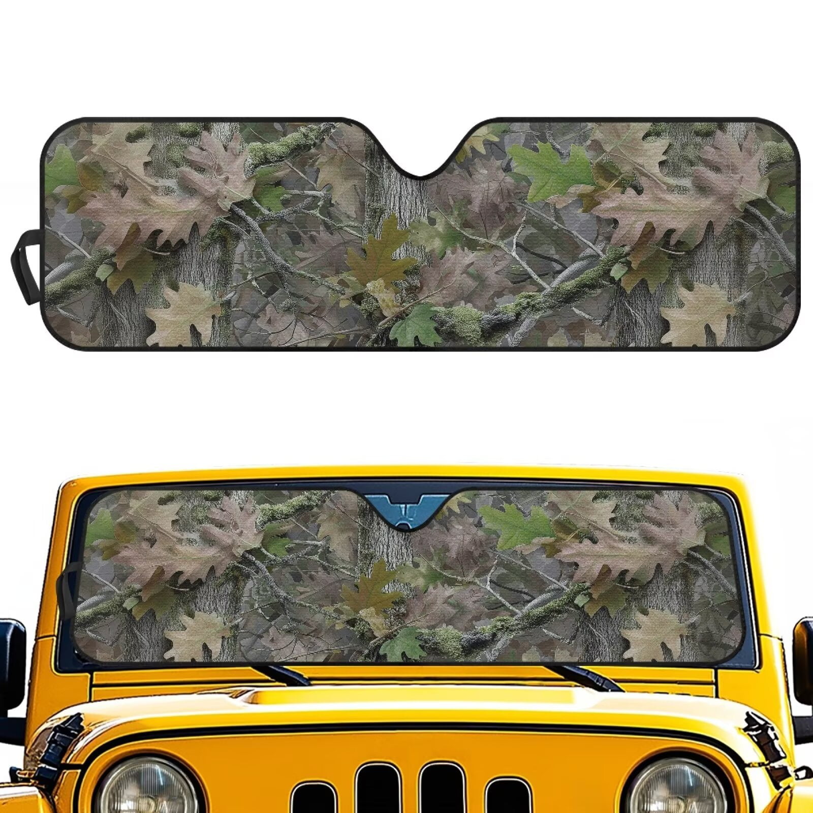 Uorisanigo Windshield Sun Shade, Car Sunshade for 2018-2024 2025 Jeep ...