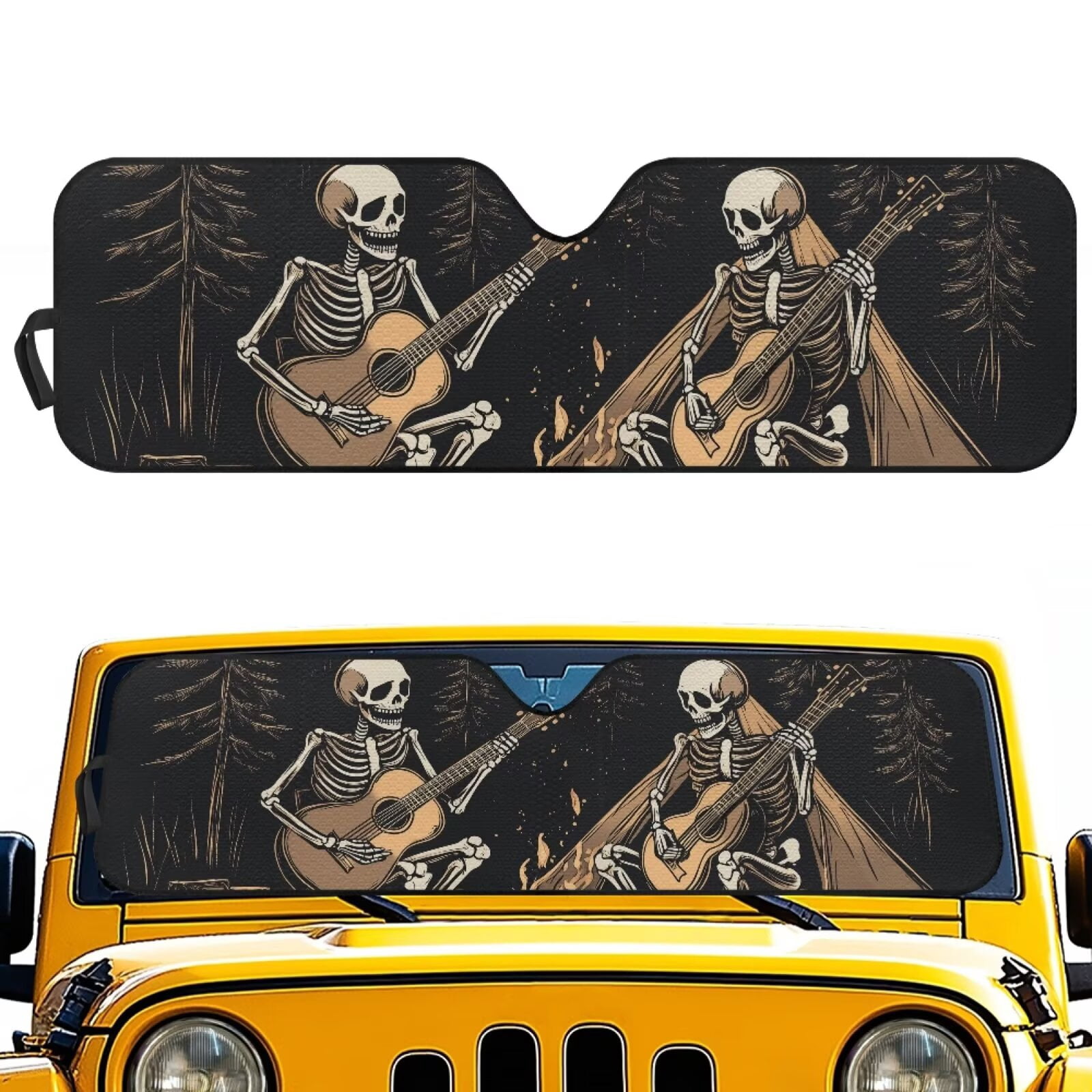 Uorisanigo Windshield Sun Shade,Car Sunshade for Jeep Wrangler JK JKU ...