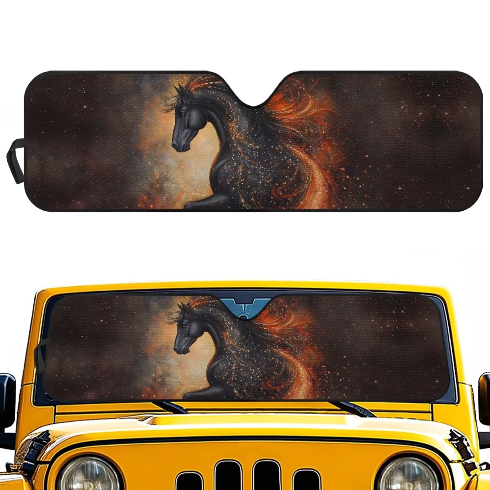 Uorisanigo Windshield Sun Shade Compatible with 2018-2023 Jeep Wrangler ...
