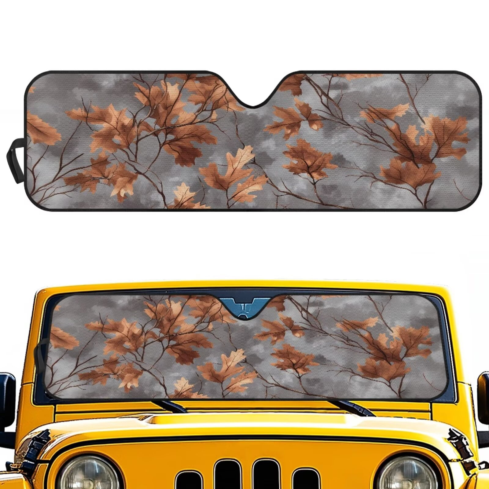Uorisanigo Windshield Sun Shade Compatible with 2024 2025 Jeep Wrangler ...