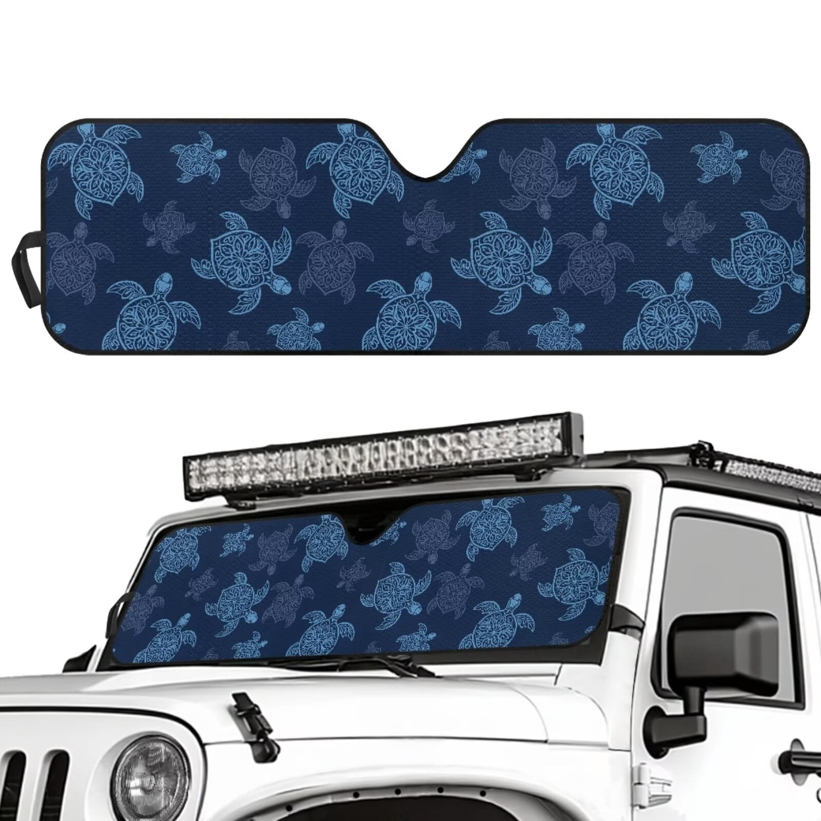 Uorisanigo Windshield Sun Shade Compatible with Jeep Wrangler TJ JK JL ...
