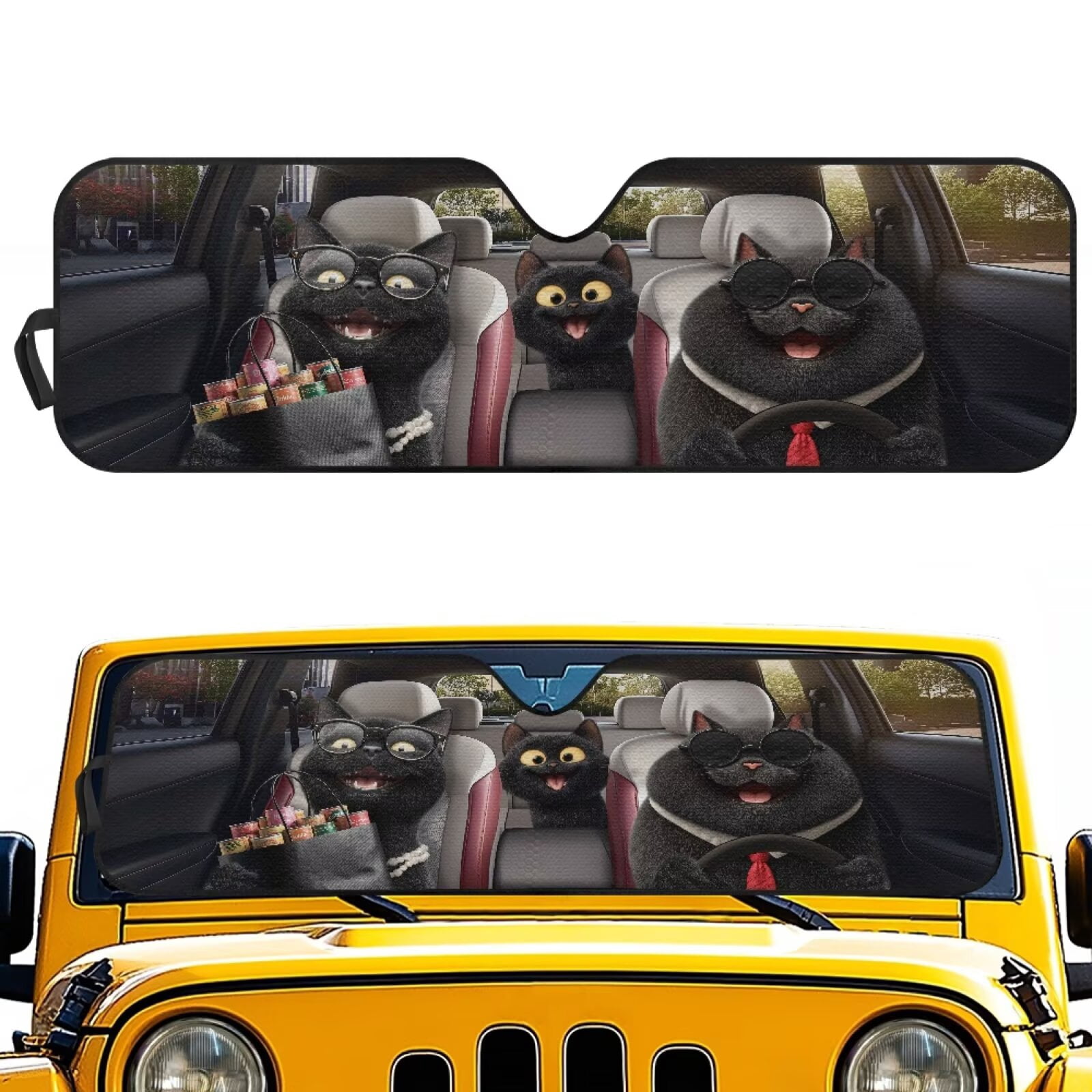 Uorisanigo Windshield Sun Shade Cover for 2007-2023 Wrangler Rubicon ...